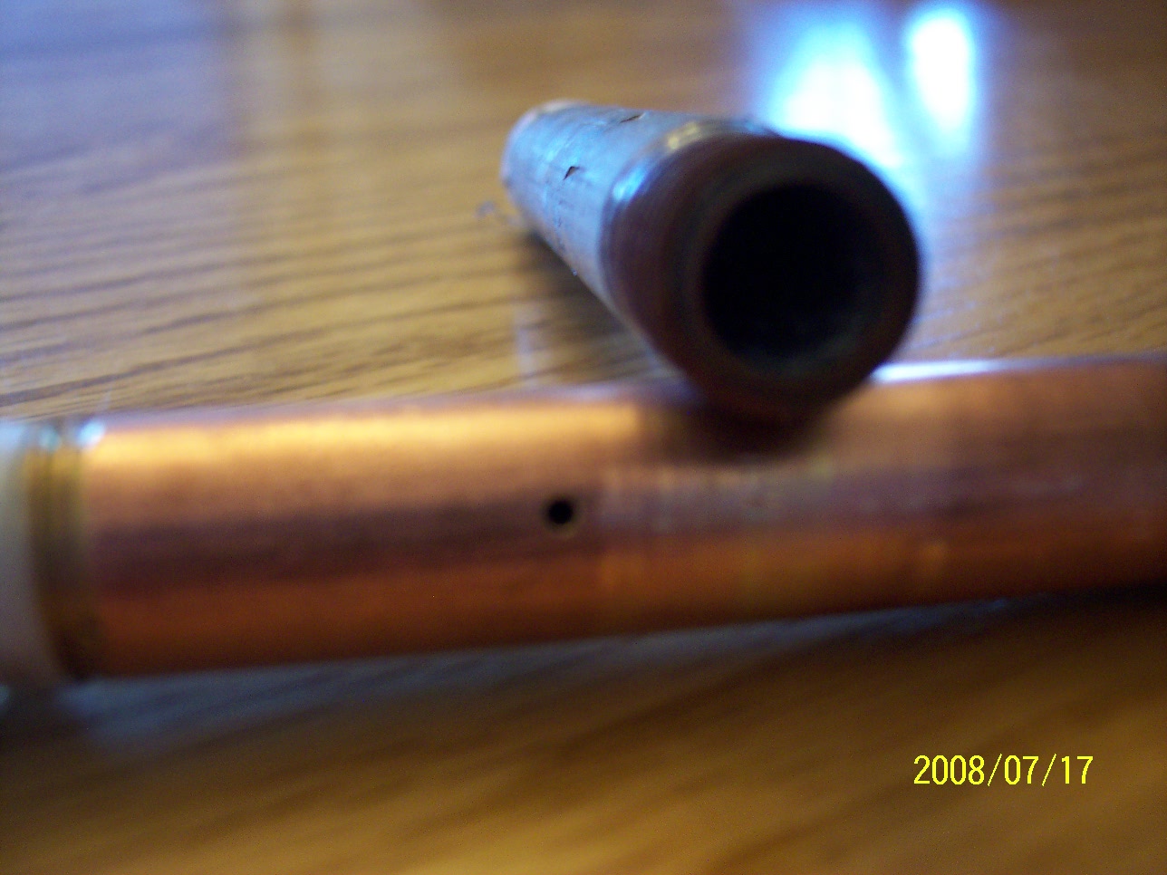 small gas flow hole and old large hole - Member Galleries - I Forge Iron