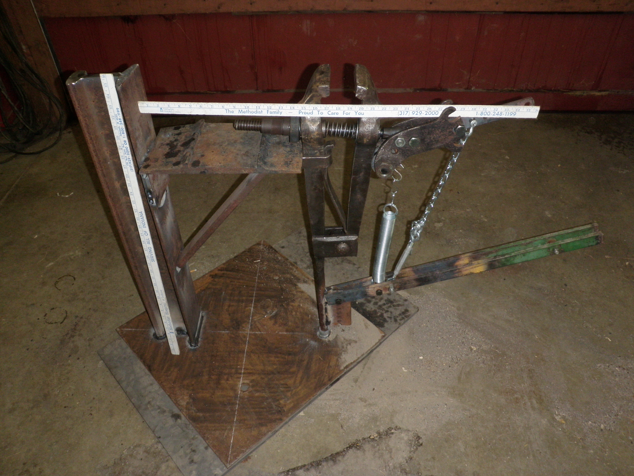 Home-modified foot powered vise.... - Page 3 - Vises - I Forge Iron