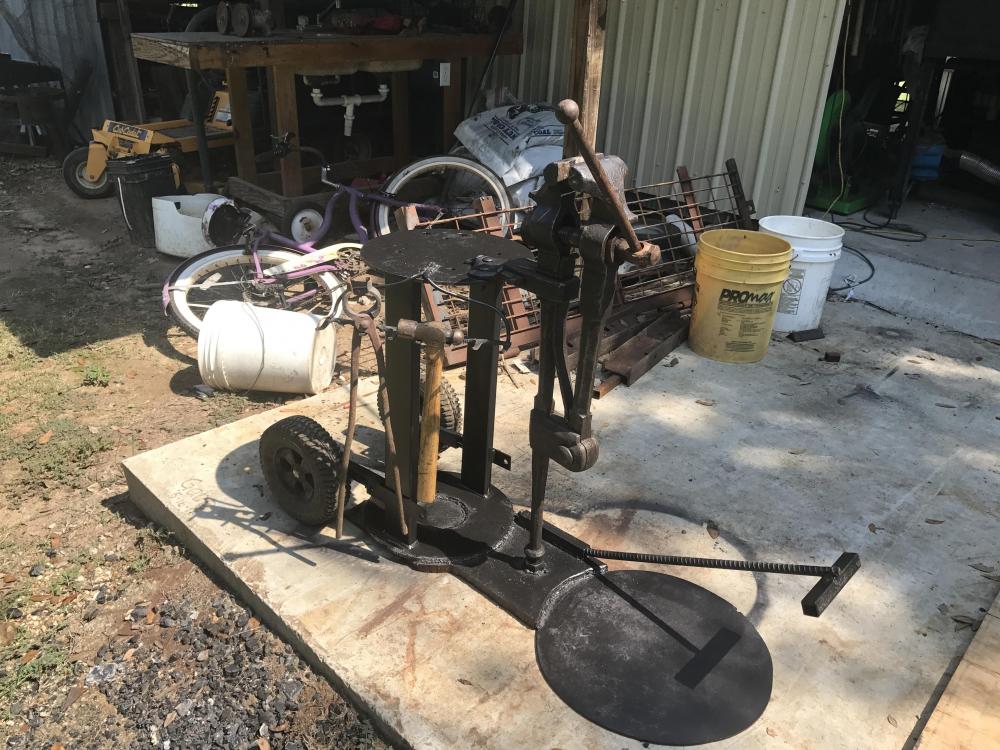 How do you keep your post vise stand from walking or spinning? - Vises ...