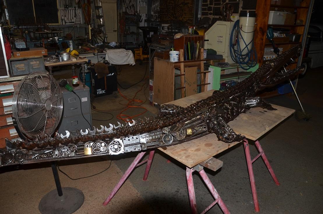 A BIG croc - pic heavy - Page 2 - Metal Sculpture & Carvings - I Forge Iron