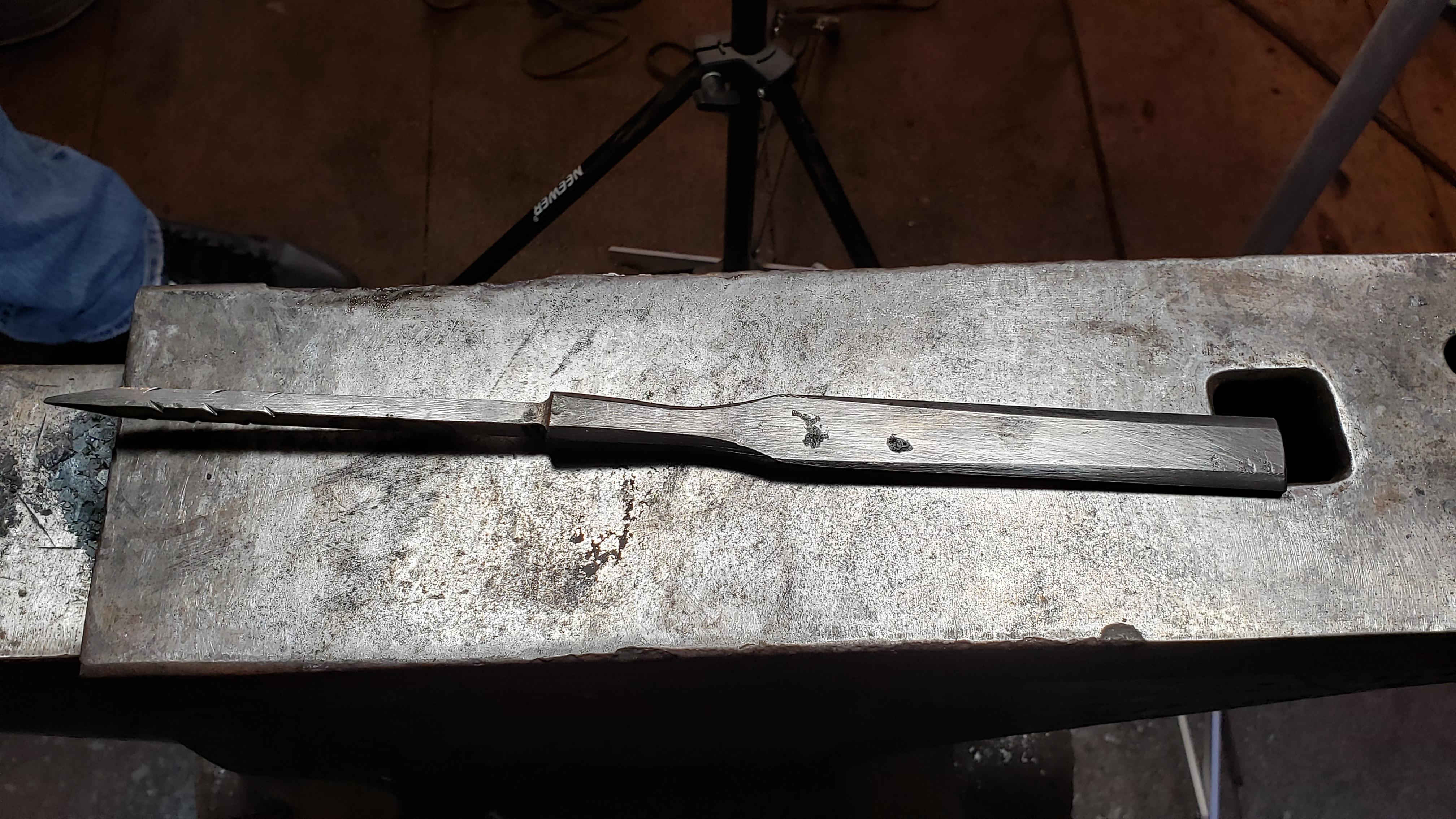 Wrought iron steeled, 3/4" wood chisel - Chisels, Gouges, Scissors, etc ...