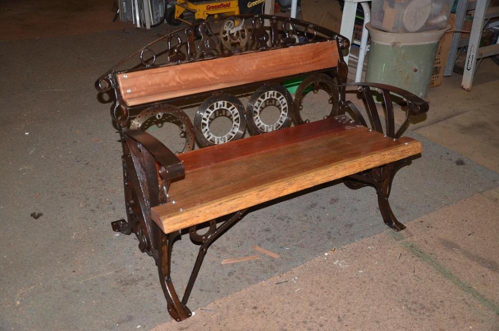 Another scrap chair/bench - Metal Sculpture & Carvings - I Forge Iron