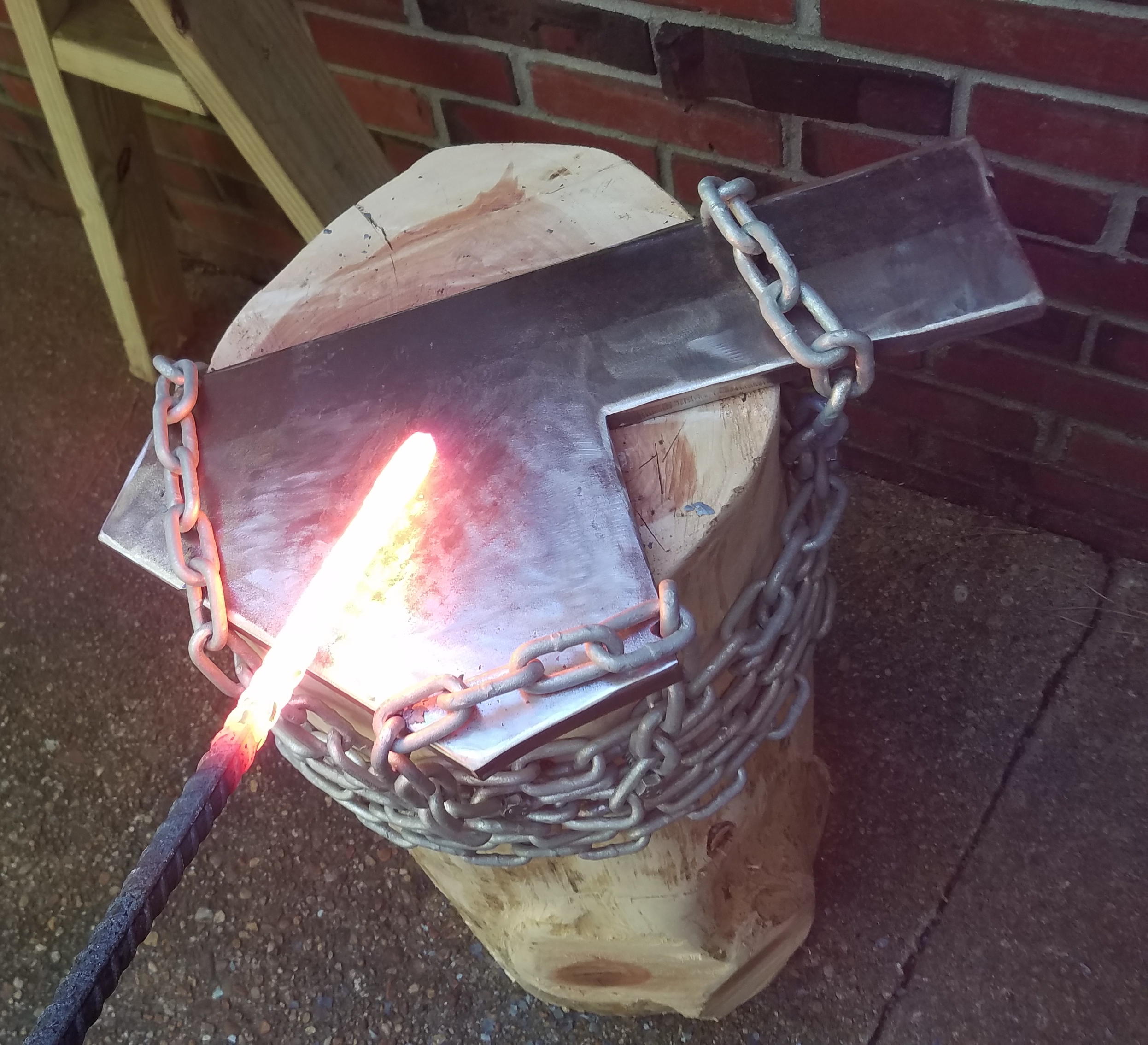 Securing a plate (improvised anvil) - Anvils, Swage Blocks, and ...