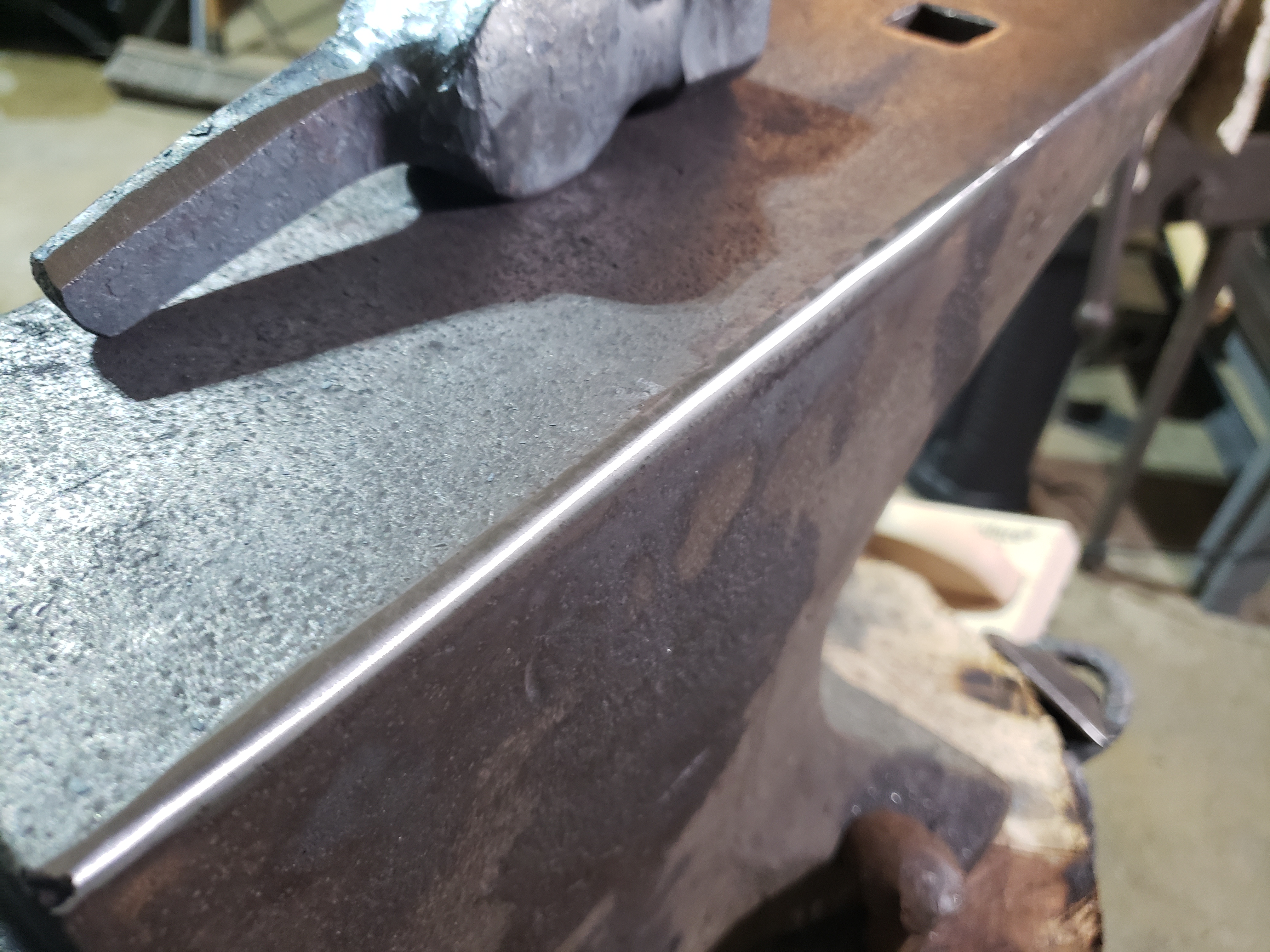 Creating Rounded Edge on Anvil Face - Repairing and Modification to ...