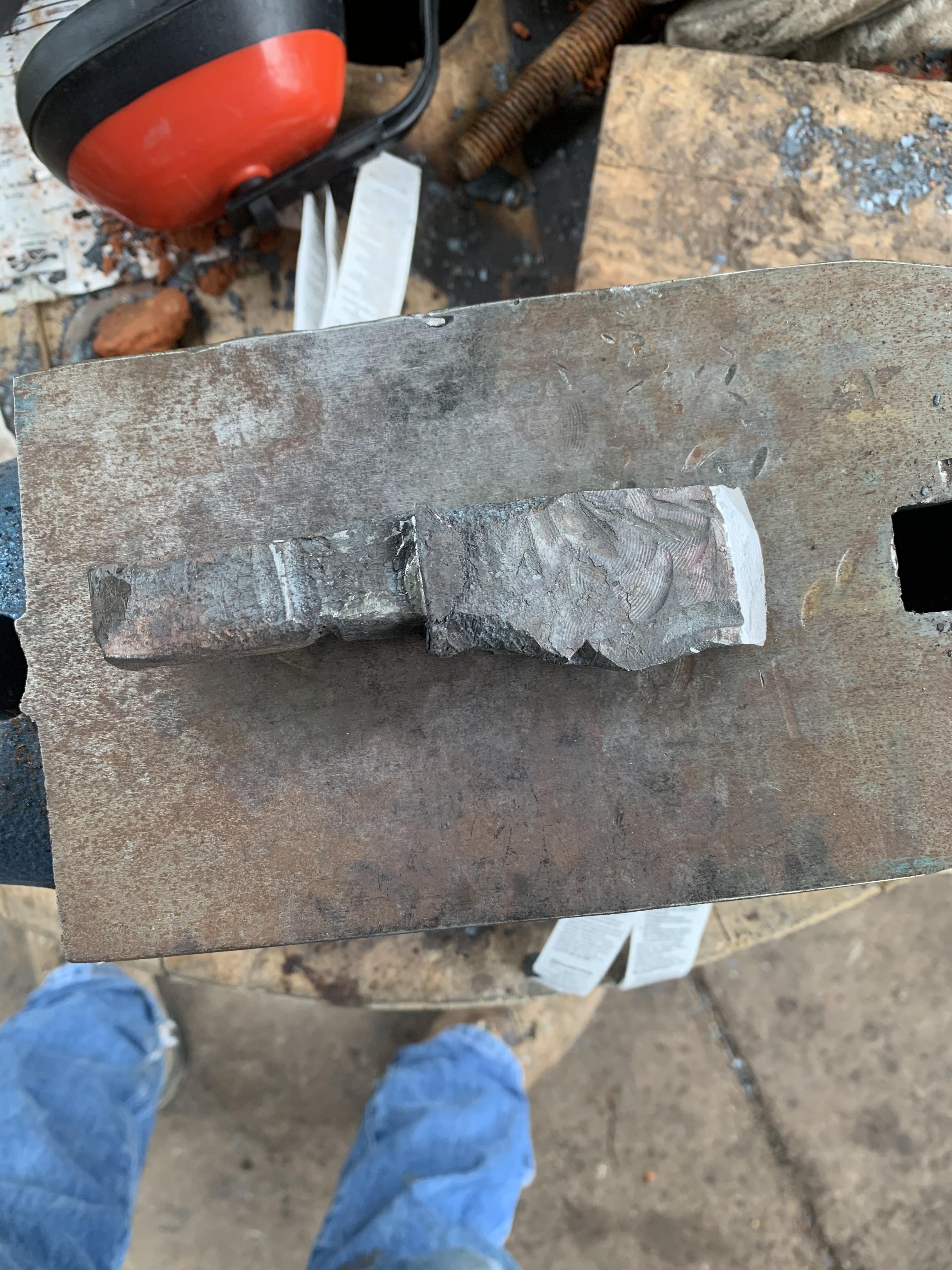My first Hot Cut Hardy tool - Hot Cuts, Anvil devils, metal cutting on ...