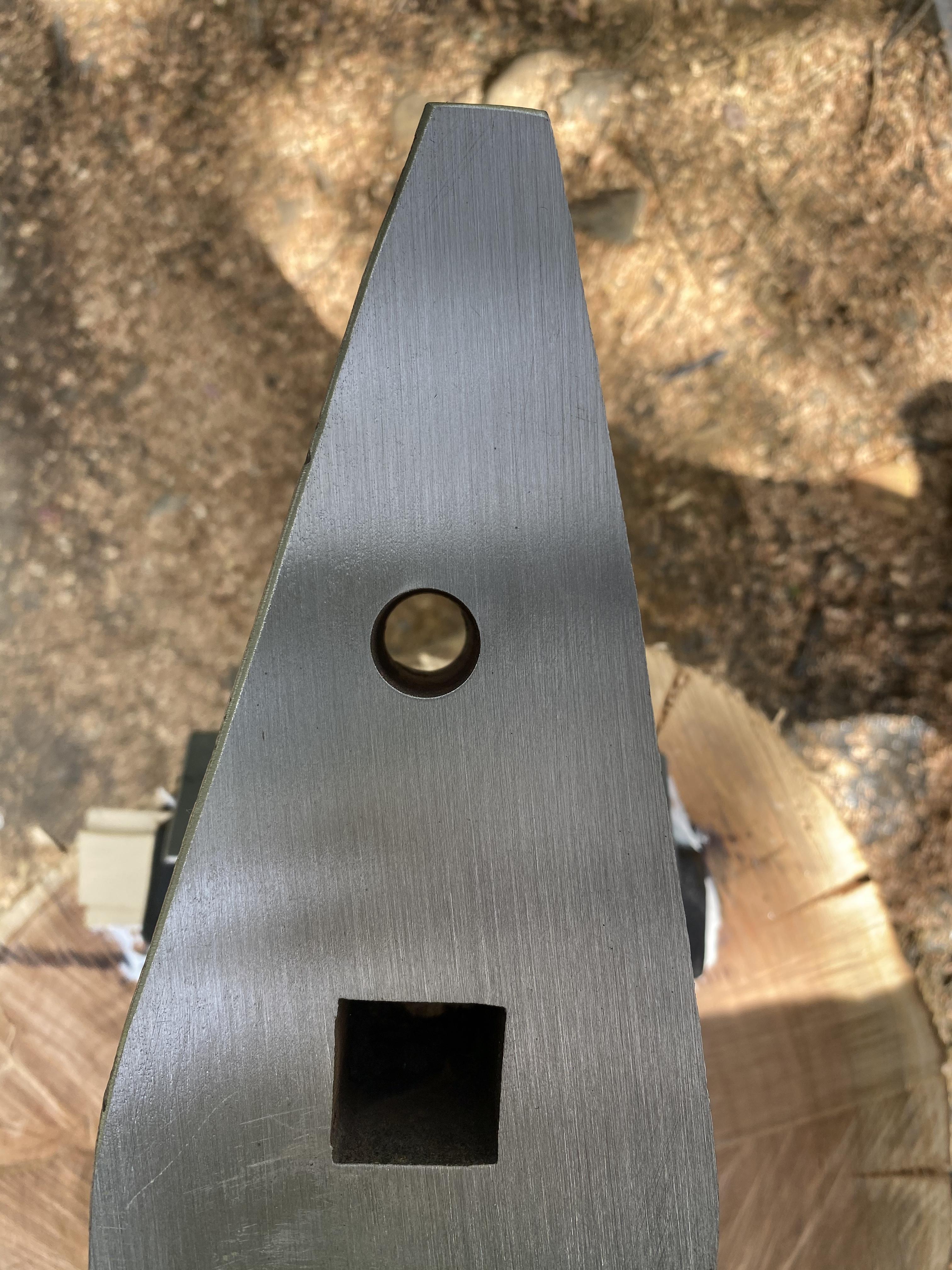 Rounding sharp edges on new anvil - Repairing and Modification to ...