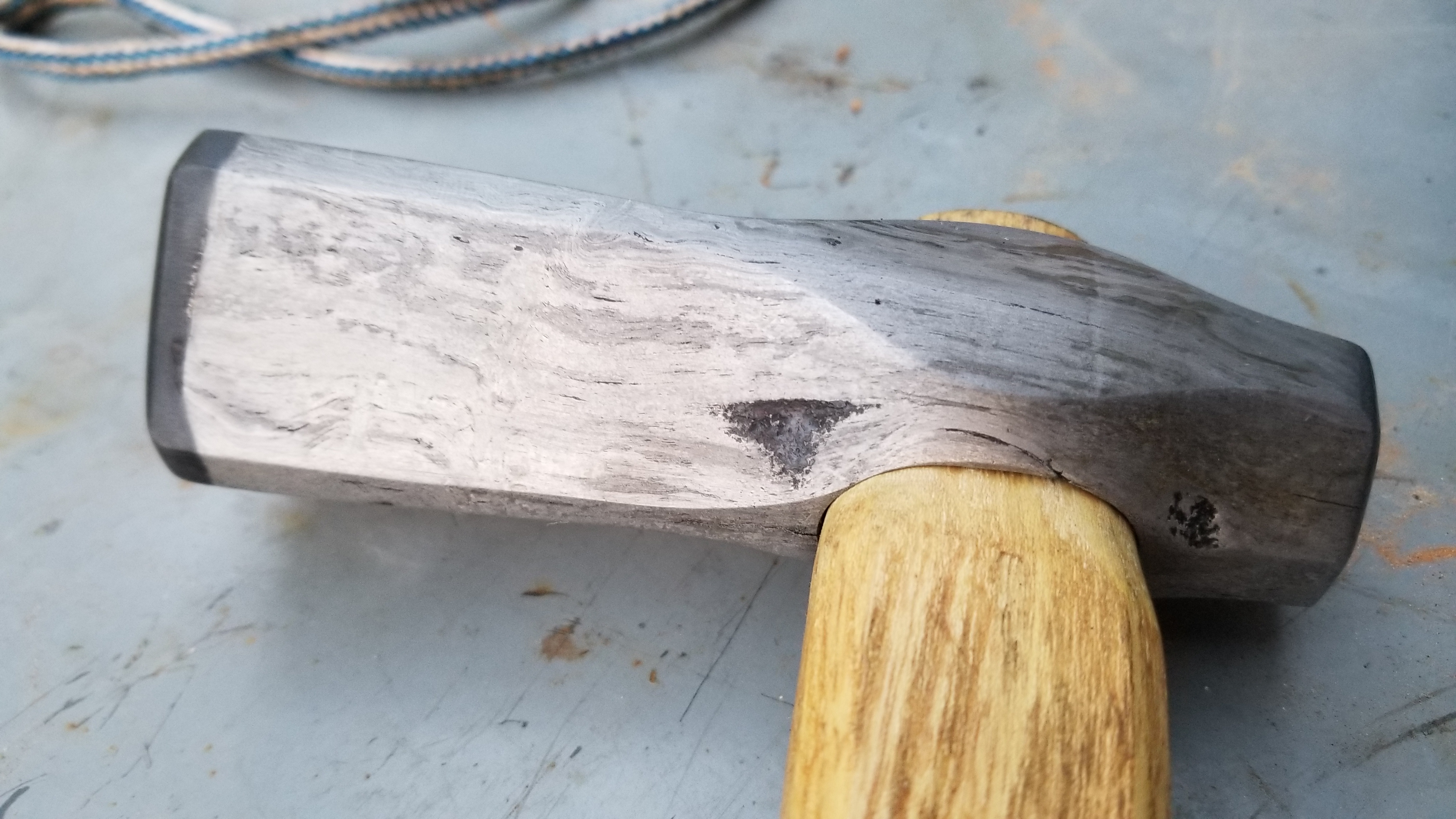 Steeled Wrought iron Dogs head hammer. - Hand Hammers - I Forge Iron