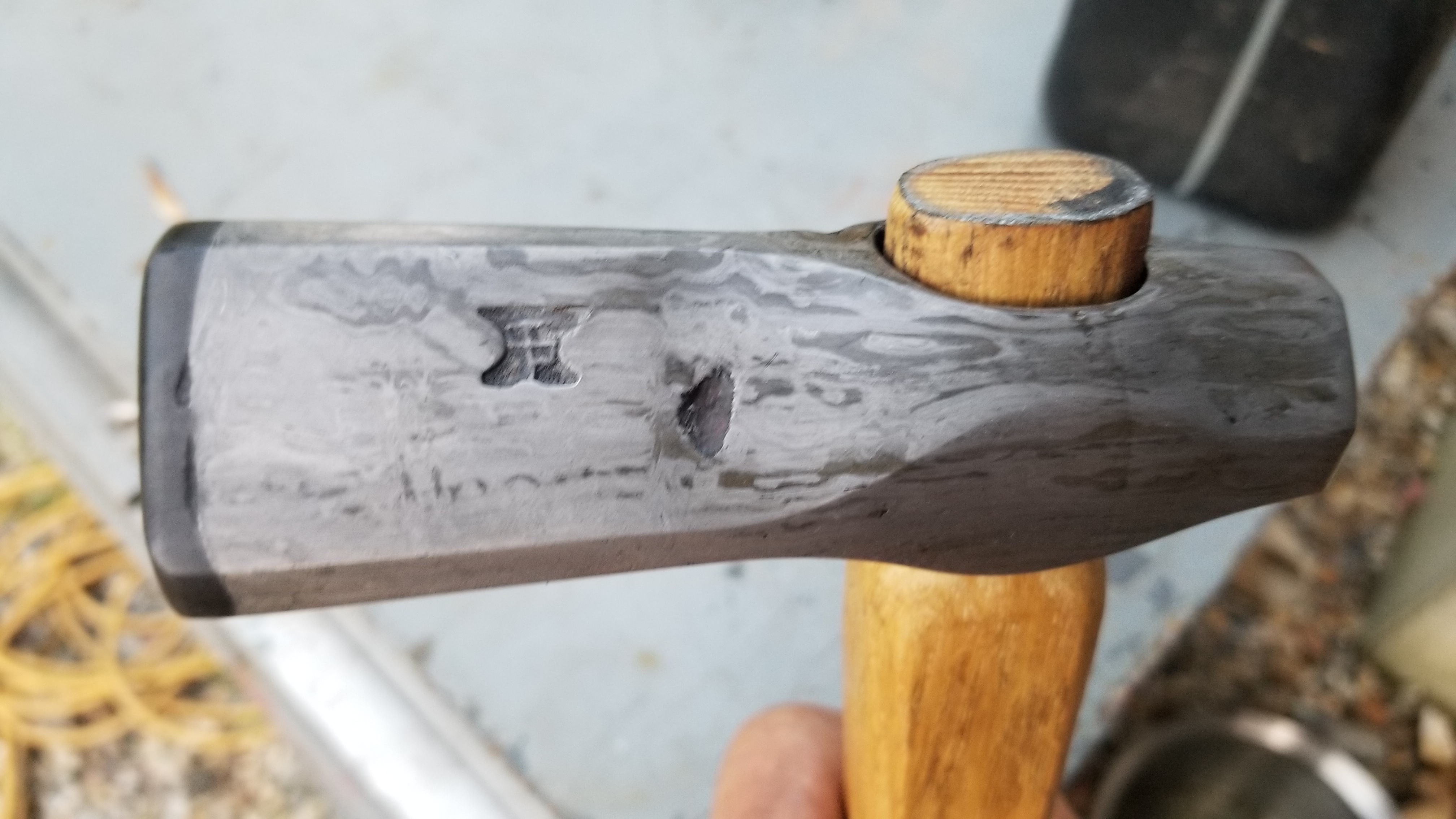 Steeled Wrought iron Dogs head hammer. - Hand Hammers - I Forge Iron