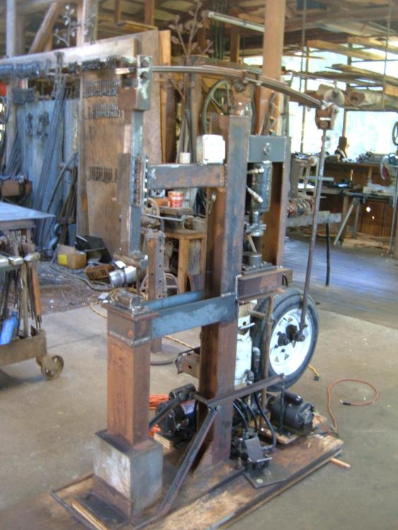 Leaf spring (Rusty) Power hammer build - Power Hammers, Treadle Hammers ...
